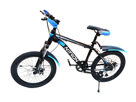 Bicicleta Nitron Aro 20 Niño Negro-Azul