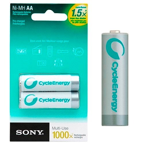 Pilas Pila Recargables Sony Cycle Energy Aa Nuevas Blister